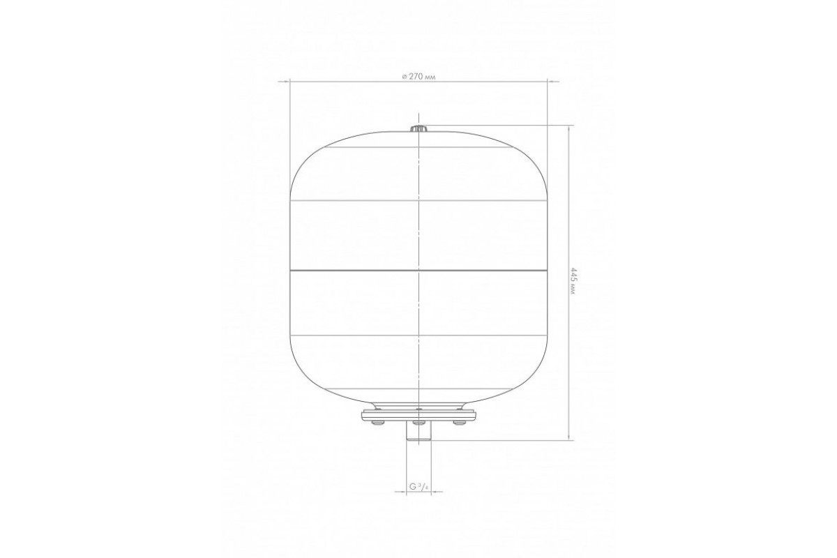 Вертикальный расширительный бак В 35, 7735 (Jeelex) - ksk-company.com - купить недорого в ...