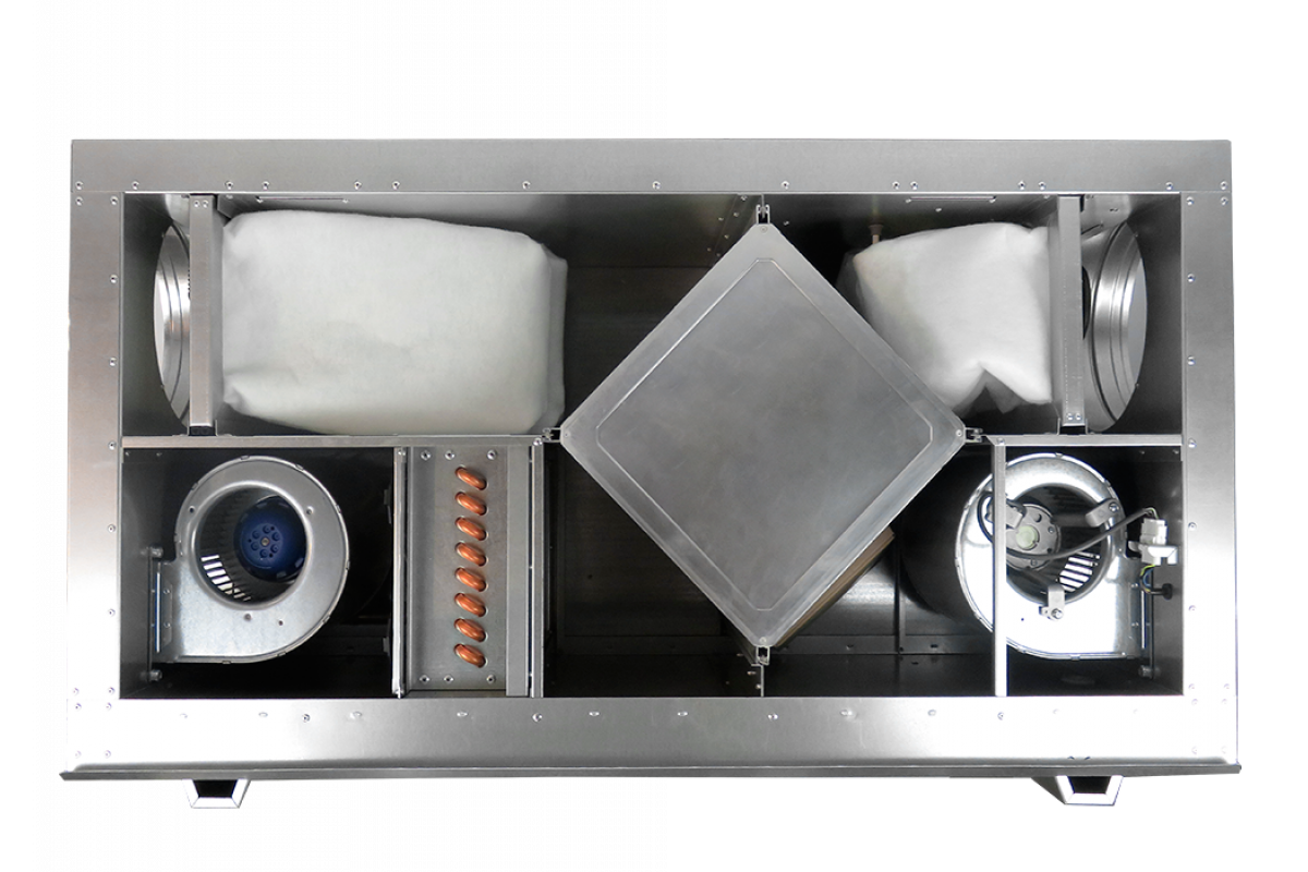 Компактные приточно-вытяжные установки с пластинчатым рекуператором Brissago HPW 1500 - ksk ...